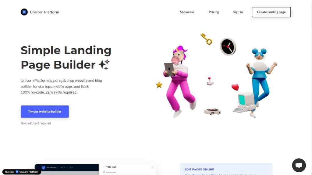 Unicorn Platform Builder - The Simple Landing Page Builder