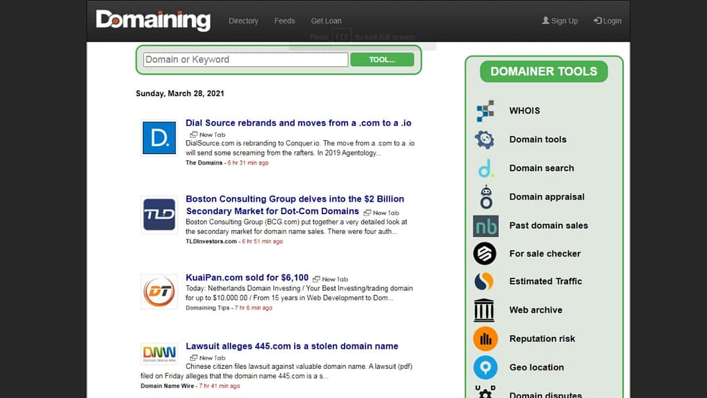 Check these 12 Websites if you are interested in Domain Investing and ...